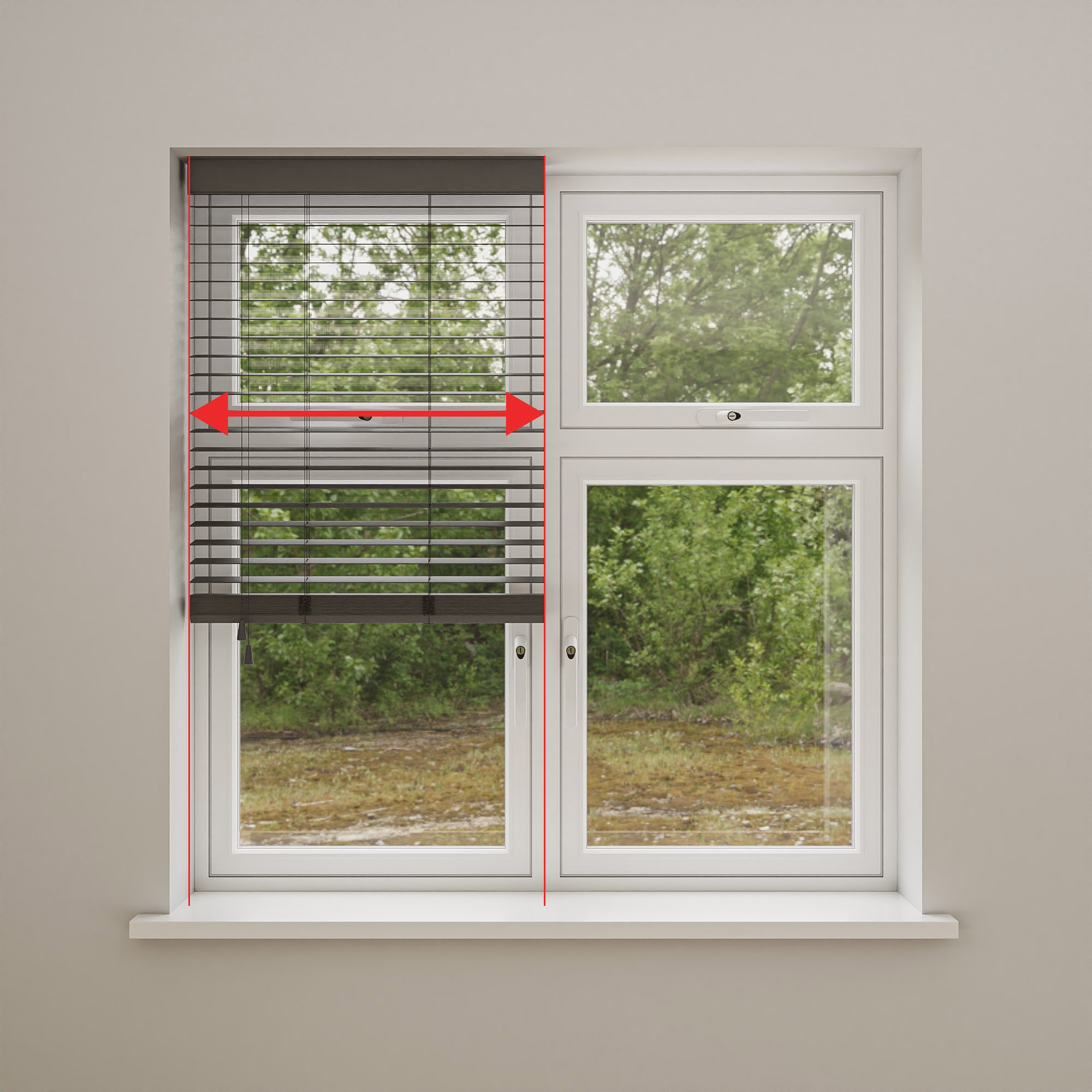 Measuring for Wooden Blinds - Motorised Blinds